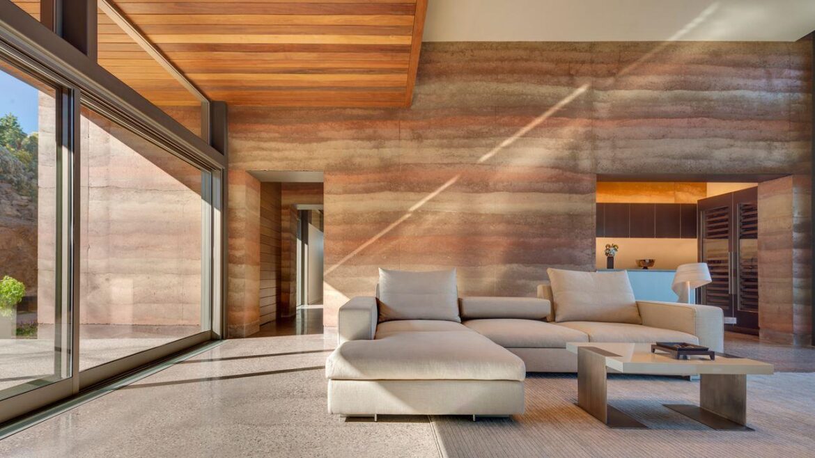 Rammed earth architecture