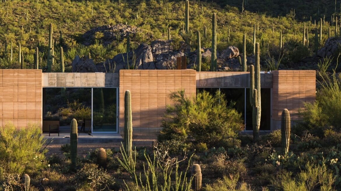 Rammed earth architecture